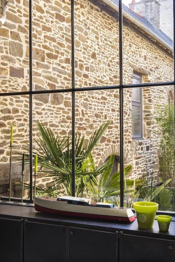 French style industrial decoration for a house in St Malo, France