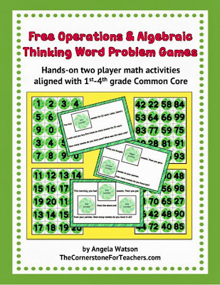 Classroom Freebies Too: Algebraic thinking word problem solving game