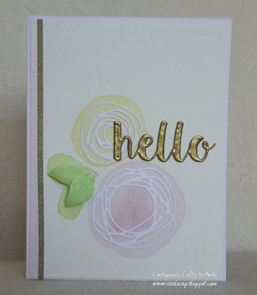 Contagiously Crafty: A Rose Hello Notecard Set