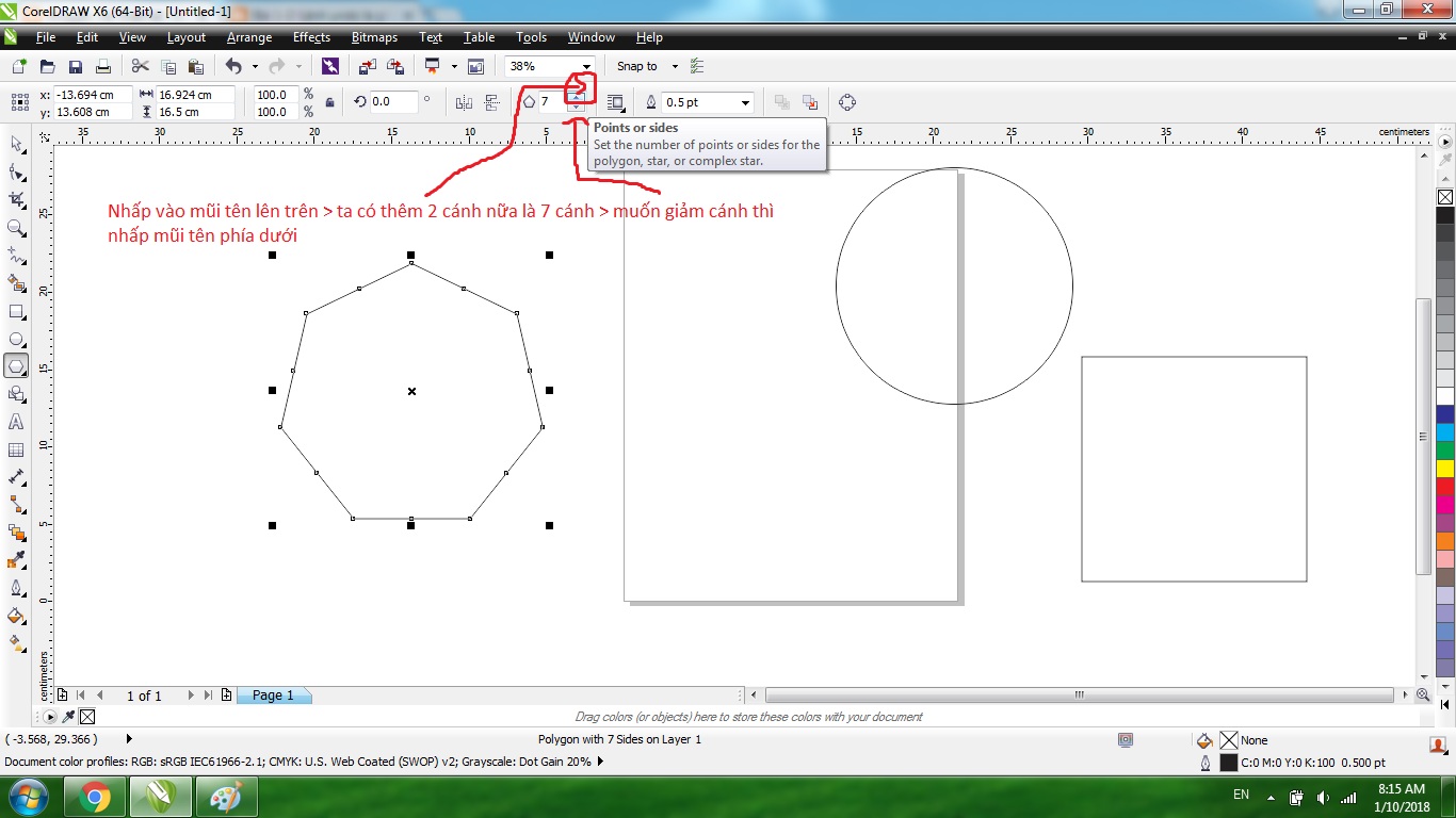 Bài 1-3 Cách di chuyễn đối tượng trong CorelDRAW - Học Vẽ Thiết Kế In ...