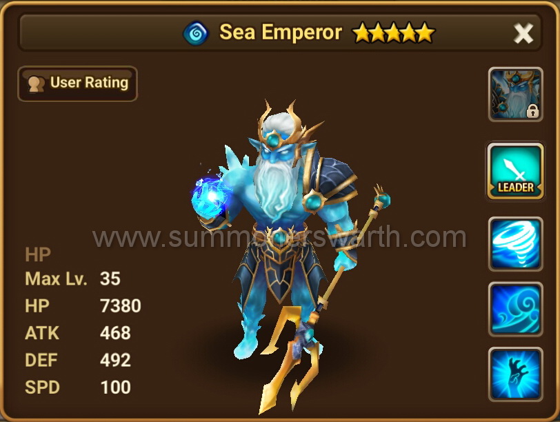 Sea Emperor (Water) | Summoners War