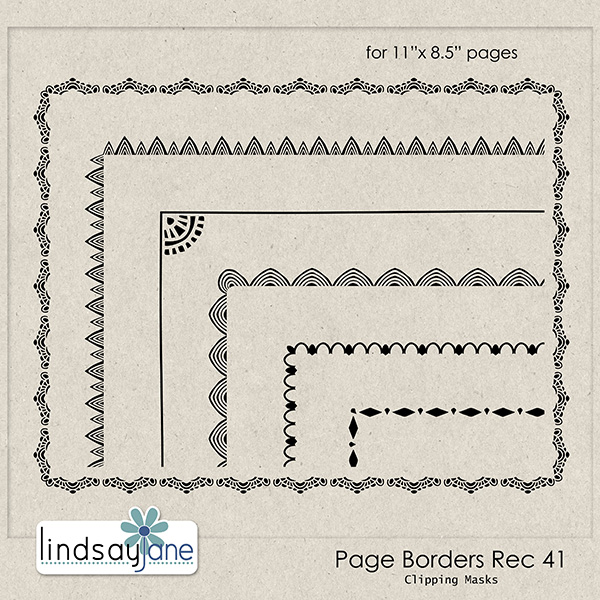 Lindsay Jane Designs: Page Borders 41 and 42