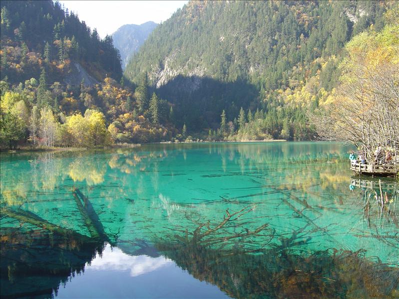 Central Tourism: Lake five flowers - chinese