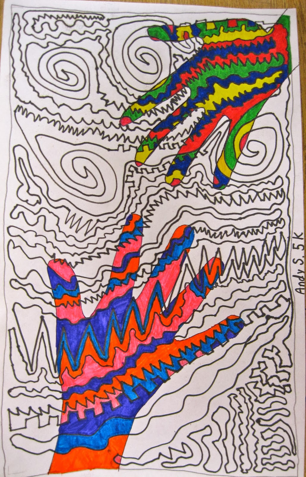 The Art Room: The Longest Line 5th grade