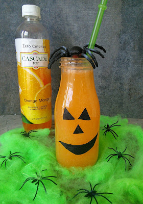 Spooky Low-Calorie Pineapple Orange Mango Halloween Drink