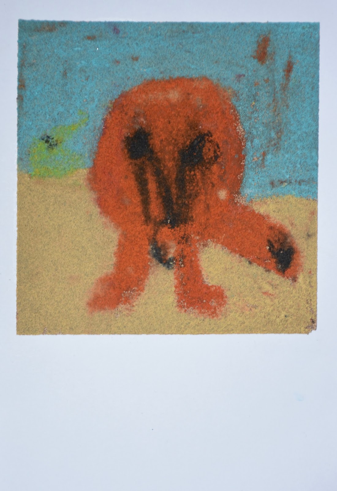 Doodlebug Dabblings: sand paper prints