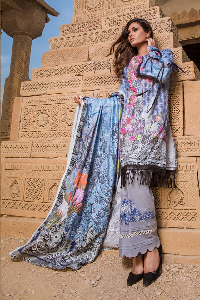 Firdous Premium Khaddar : Unstitched Collection 2018-19