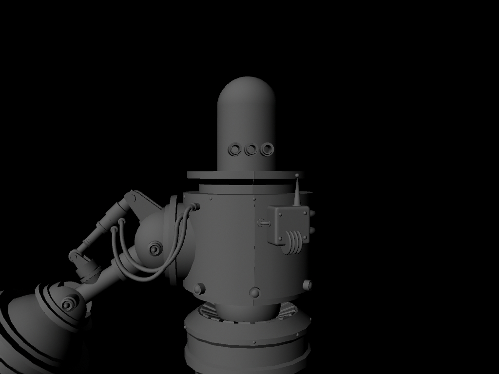 Daryl Marsh: Refined Maya polygon modelled Robot
