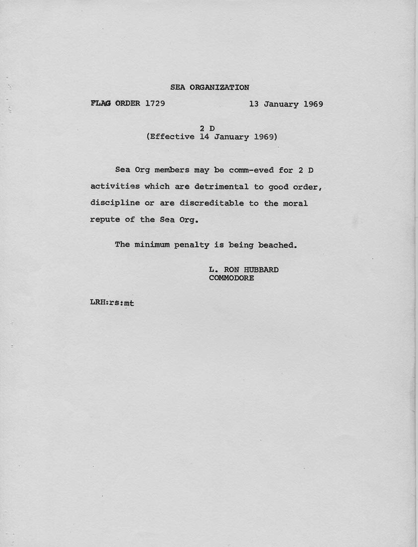 Scientology -The Apollo series: L. Ron Hubbard's Sea Organization for ...