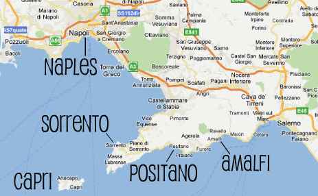 Amalfi Coast Map Explore The World's Divine Coast, 48% OFF