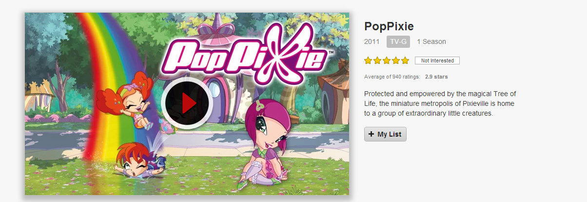 Kendall's Winx Club Blog: Pop Pixie is Now On Netflix