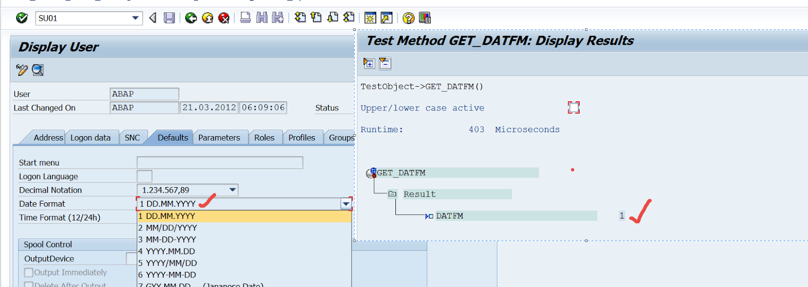 Techsap Sap Abap Date Formats