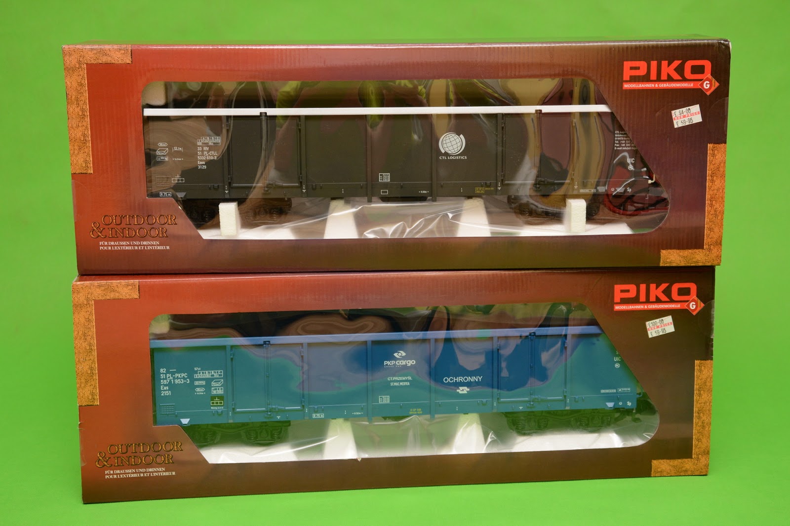 My Miniature Worlds: Piko 37738 & 37739, G-Scale gondola cars