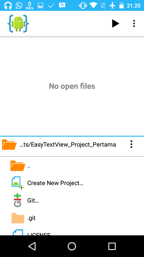 BEGini CaRa UPlOAD PrOject Program Aplikasi di GitHub Repository Menggunakan AIDE