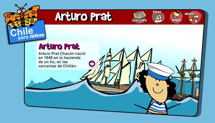 Amigos en 5° básico: Pag Web: Arturo Prat (Chile para niños)