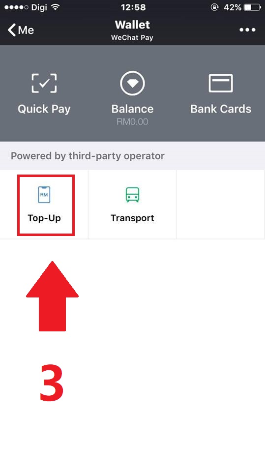 WeChat支付也能使用马币，Top-Up与开通步骤这样做！