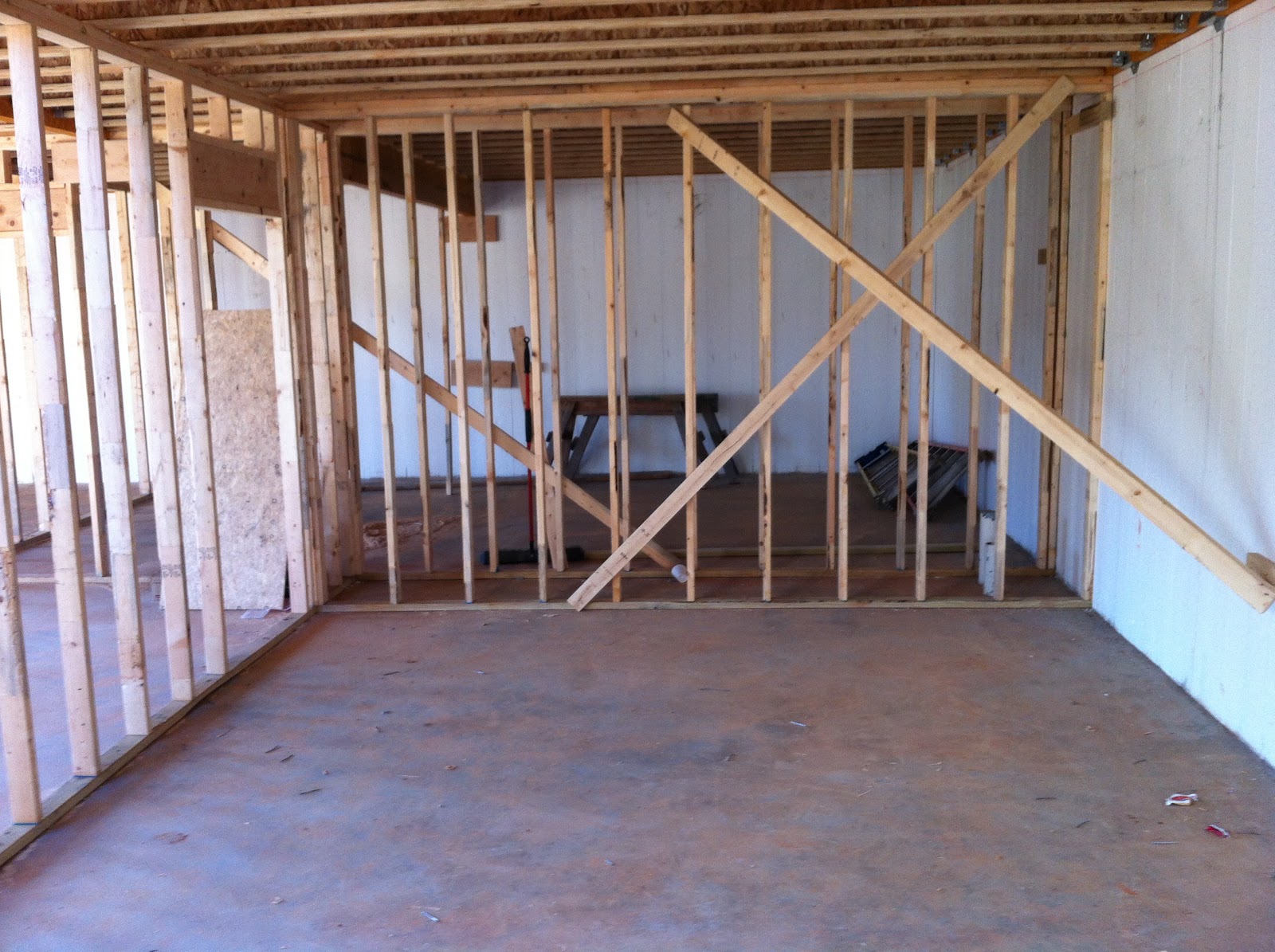 Insulated Concrete Forms TF Systems house: Basement Framing is Done