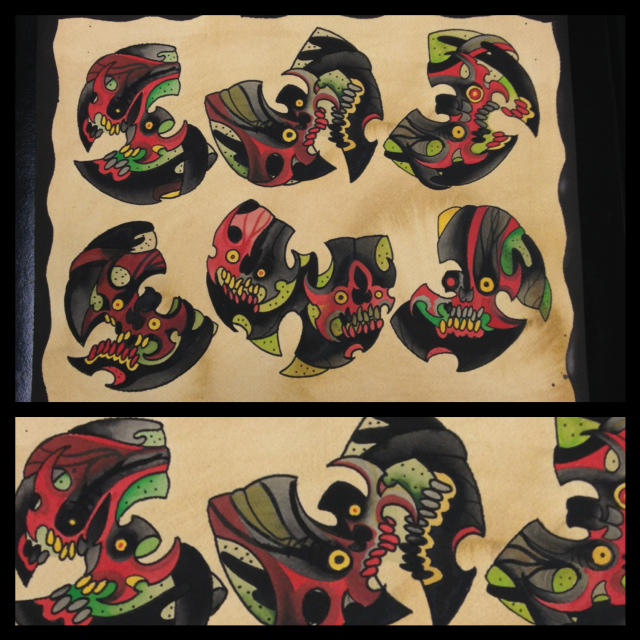 Wu Tang Tattoo Flash