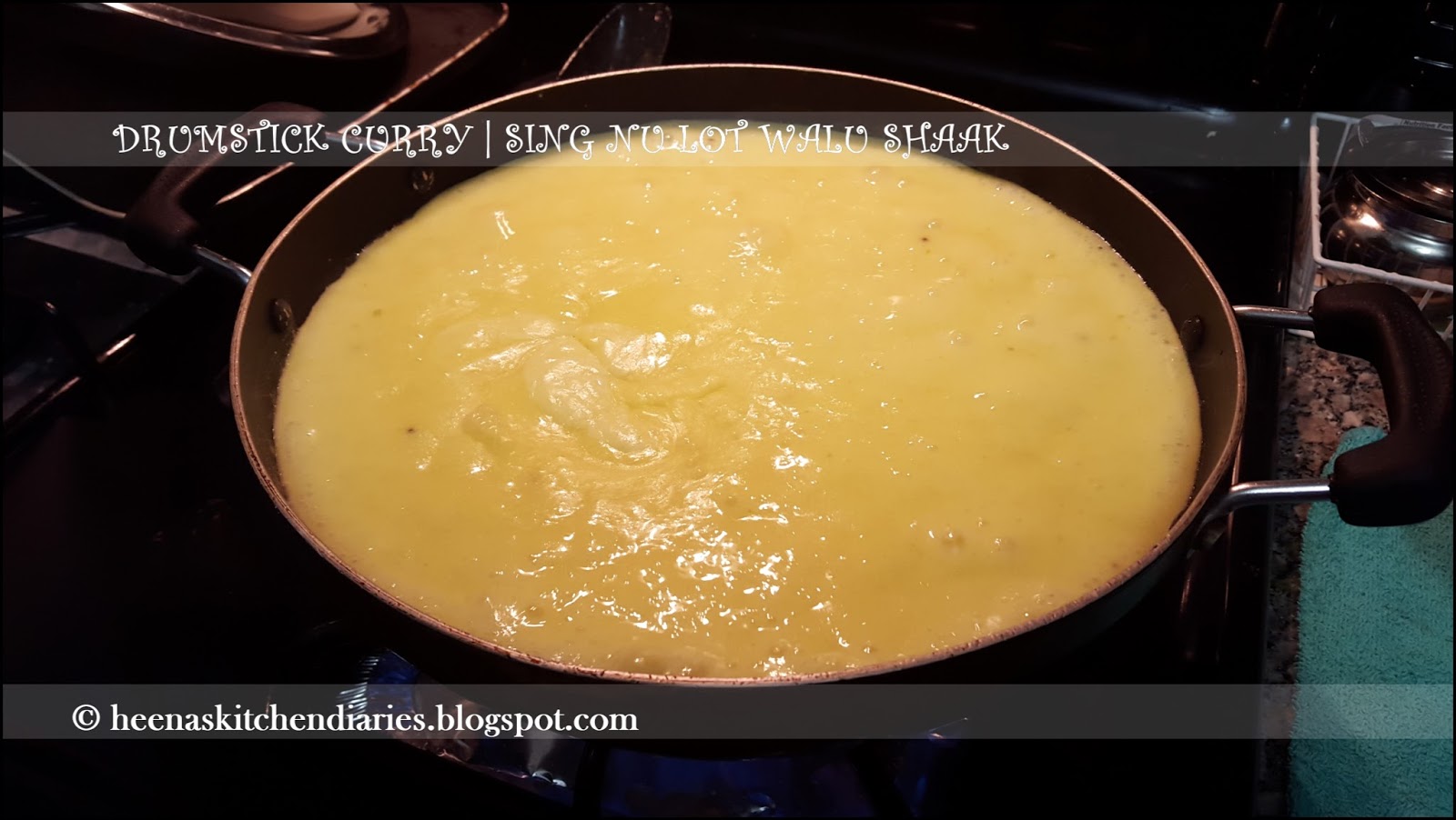 Heena's Kitchen Diaries: Drumstick Curry | Sing nu loot walu Shaak