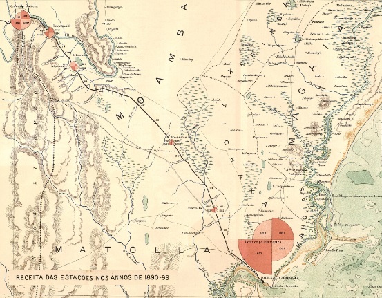 Caminho de ferro entre Lourenço Marques e Pretória - estação da Moamba ...