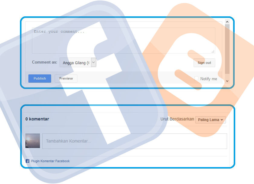Cara Memasang Kotak Komentar Facebook & Blogger Responsive - Facebook ...