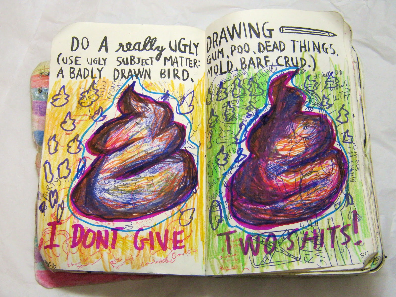 Wreck This Journal Do A Really Ugly Drawing