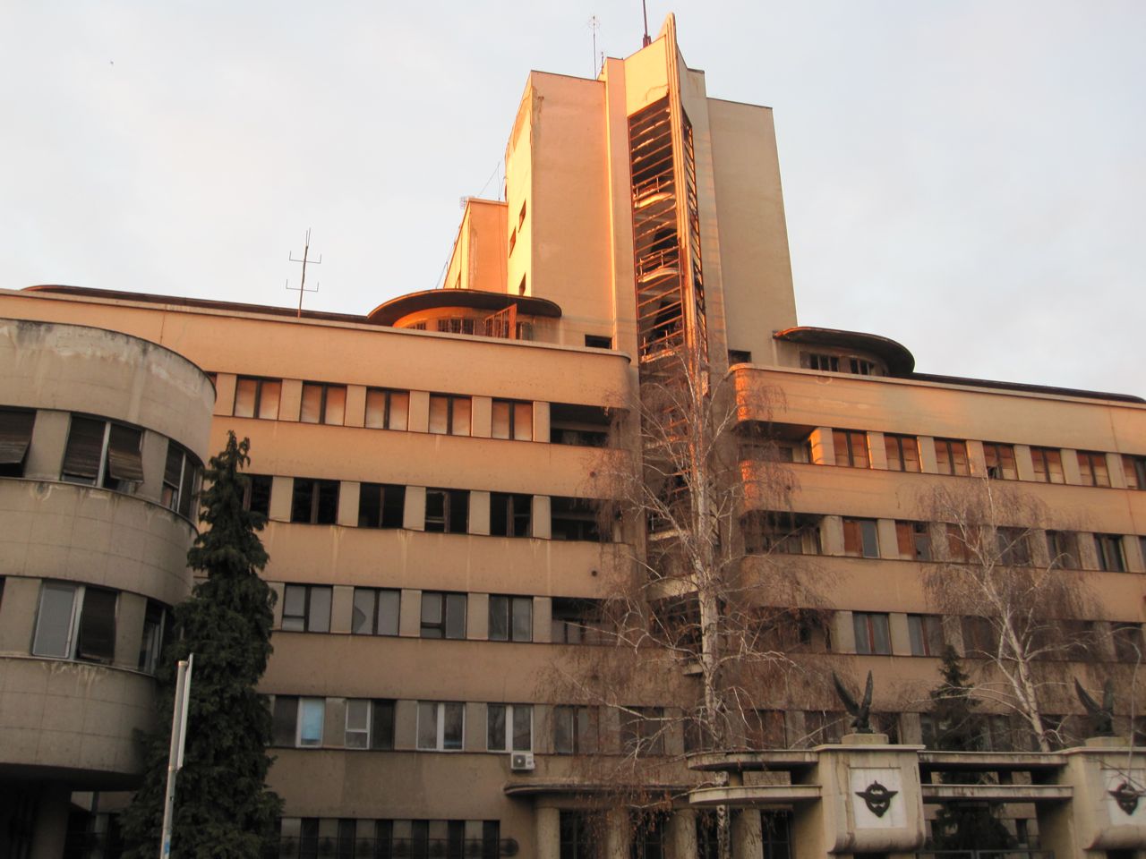 NOTHING AGAINST SERBIA: Air Force Headquarter in Zemun by Dragisa Brasovan