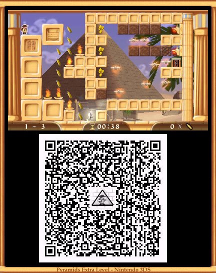 A Gaming Website: Pyramid 3DS QR Codes to Download Extra Levels