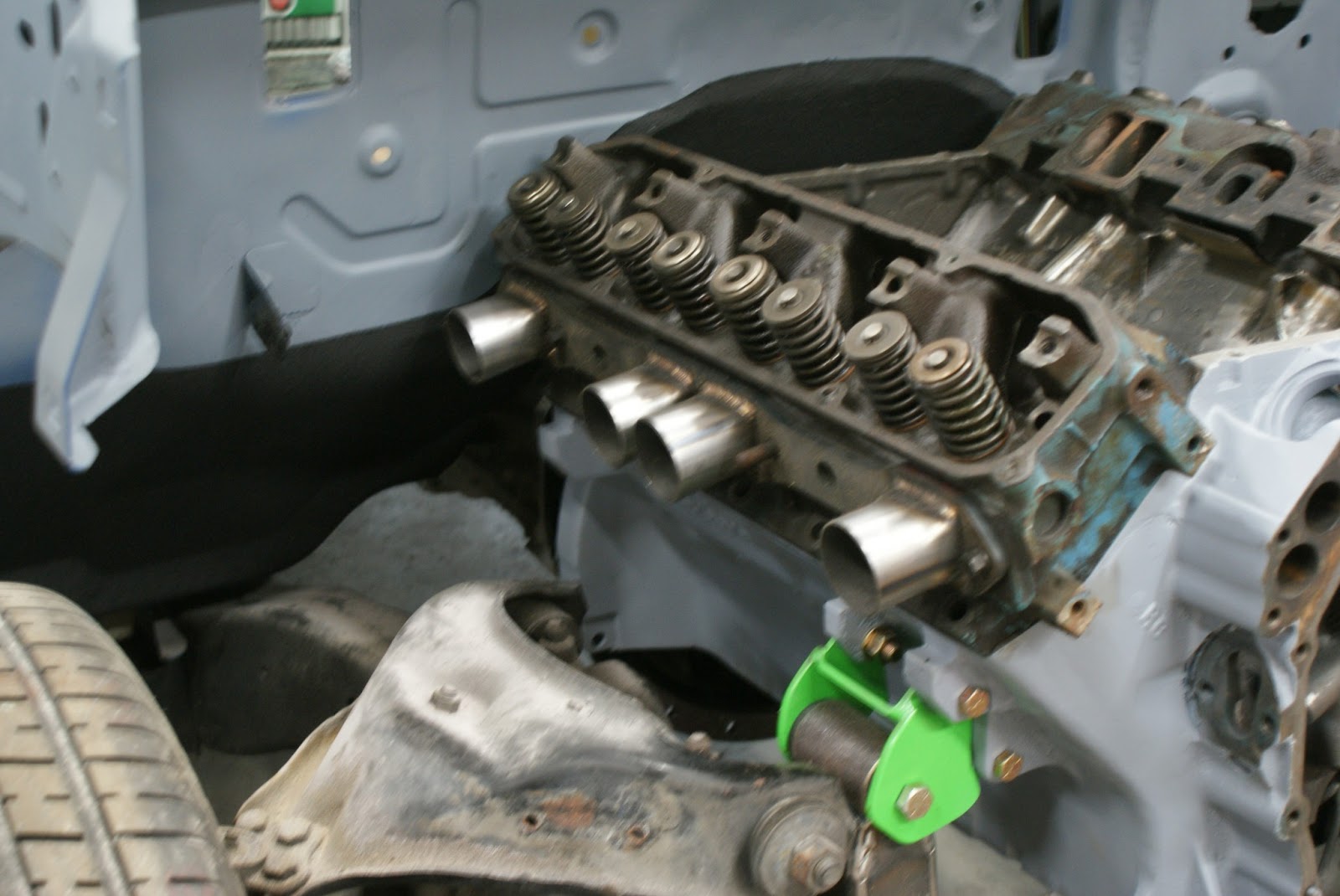 PECK'S CUSTOMS: Custom Headers on Dodge 440