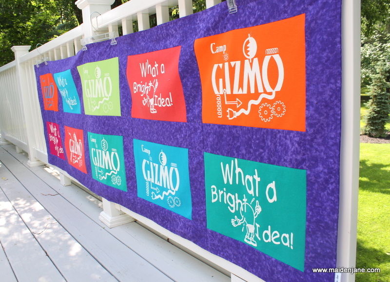 Custom T Shirt Quilt Banner for Trade Shows | Maiden Jane