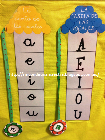 Rincón de una maestra: Las casitas de las vocales