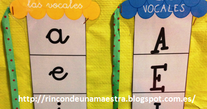 Rincón de una maestra: Las casitas de las vocales