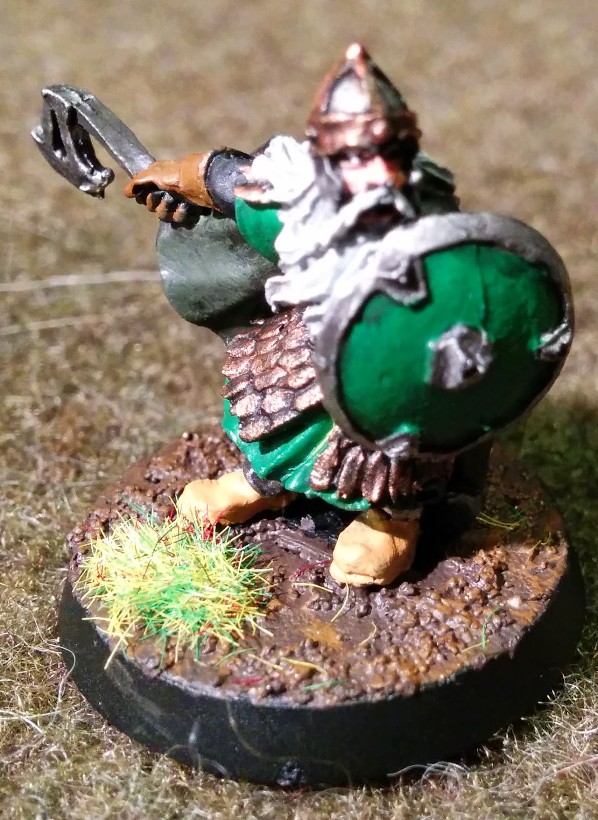 Lord of the Rings Minis: Dwarf Captain, Shieldbearer and Banner