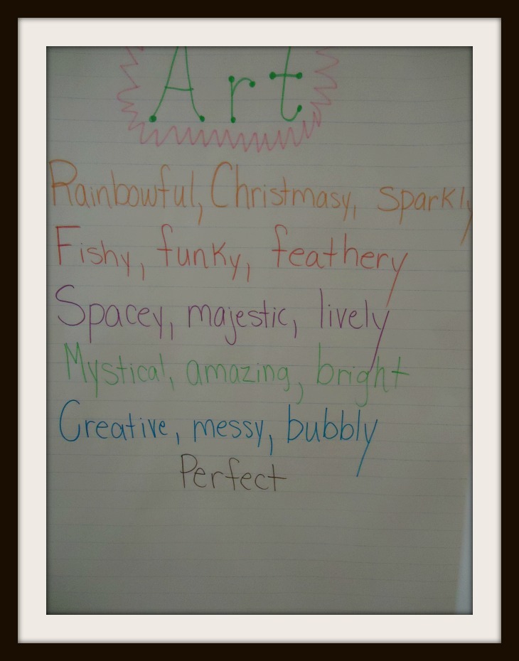 Stellar Students: Adjective Art and More...