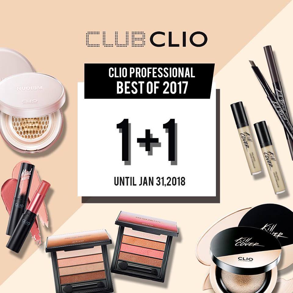 Manila Shopper: Club Clio 1+1 Promo: Jan 2018