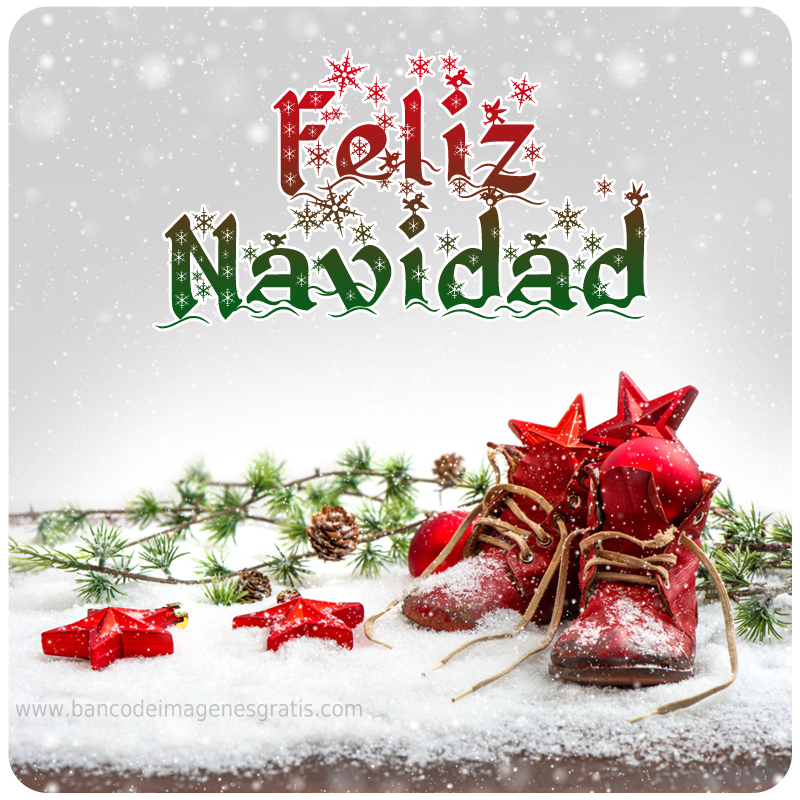 Banco de Imágenes Gratis: Postales con mensaje de "Feliz Navidad" y ...