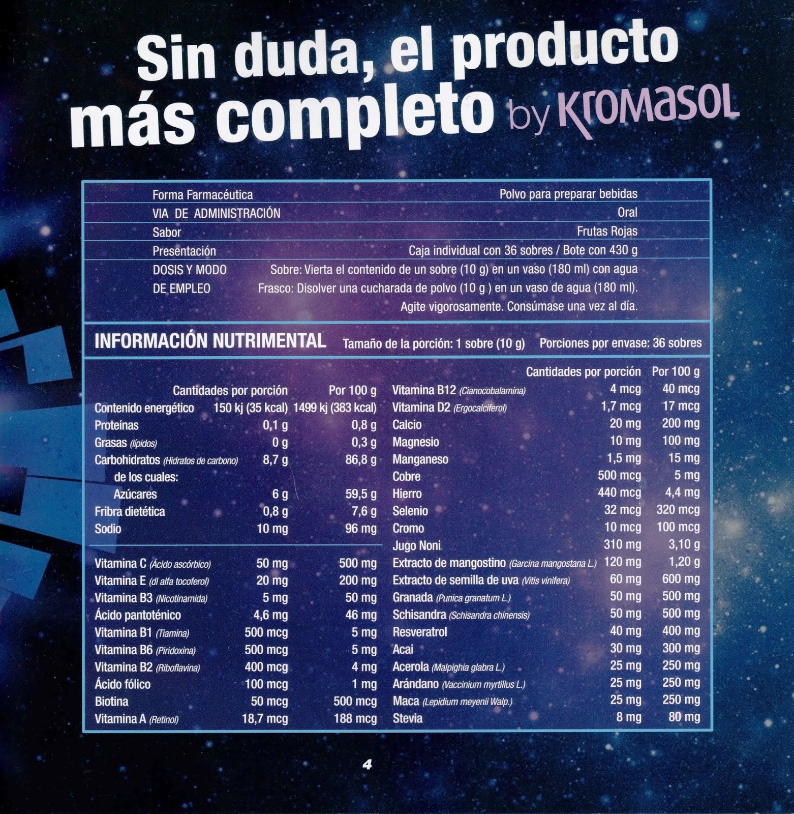KROMASOL: PRODUCTOS