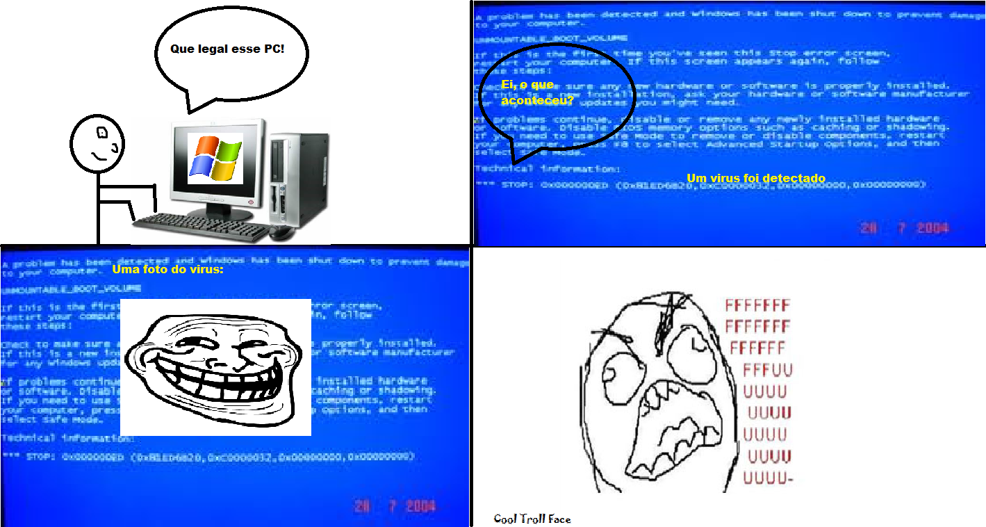 Cool Troll Face: Virus Troll Face (clique para visualizar melhor)