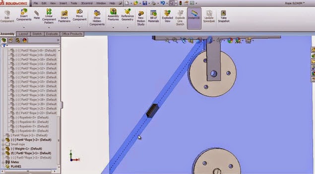 How to create Rope Animation in SolidWorks. - SolidWorks Share