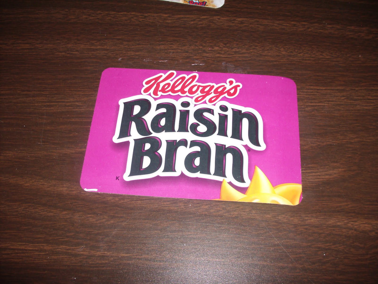 Vicki's Vault: Cereal Box Craft - Postcard