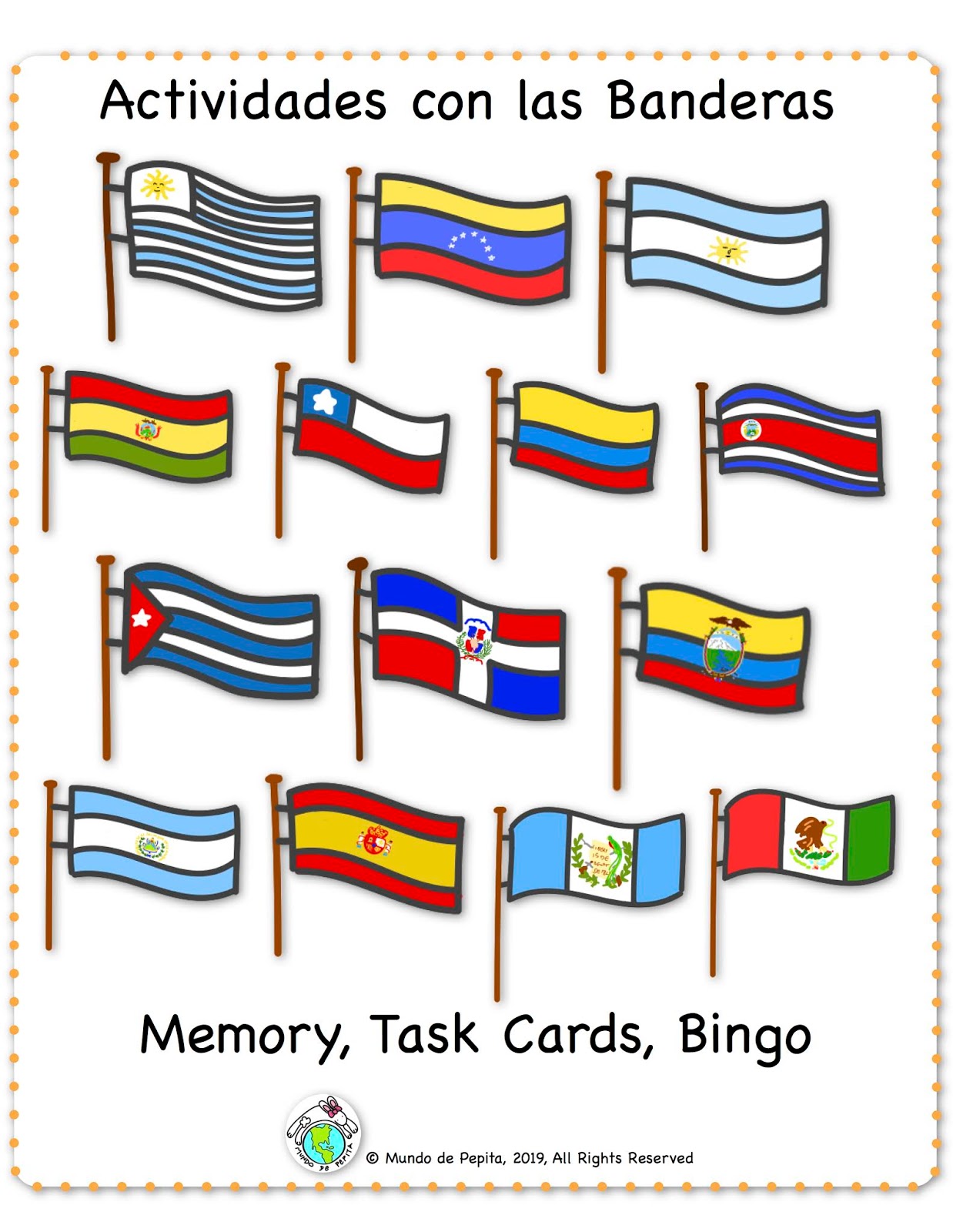 Making Mini Flags with Legos in World Language Class | Mundo de Pepita
