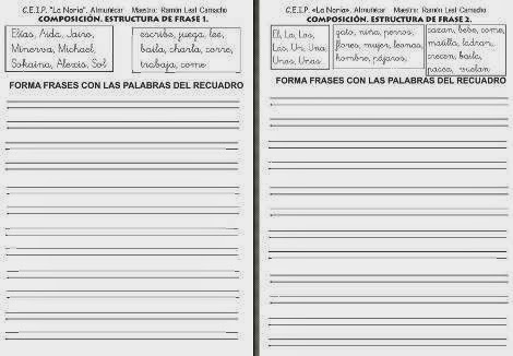 RECURSOS AULA DE APOYO: TÉCNICA DE ESCRITURA: AMPLIAR FRASES.