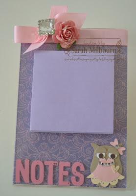 This would be great to leave by the phone or on your desk to jot down ...