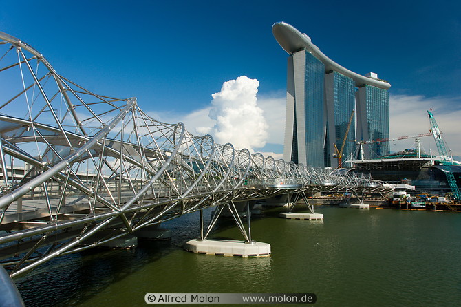 Some Unseen Places: DNA Bridge, Singapore.