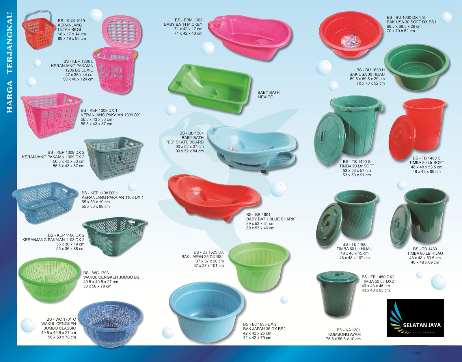 Selatan Jaya distributor barang plastik furnitur Surabaya Indonesia ...