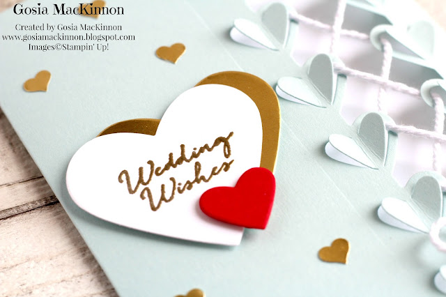 WEDDING CARD IDEA USING LOVE NOTES FRAMELITS DIES BY STAMPIN' UP ...