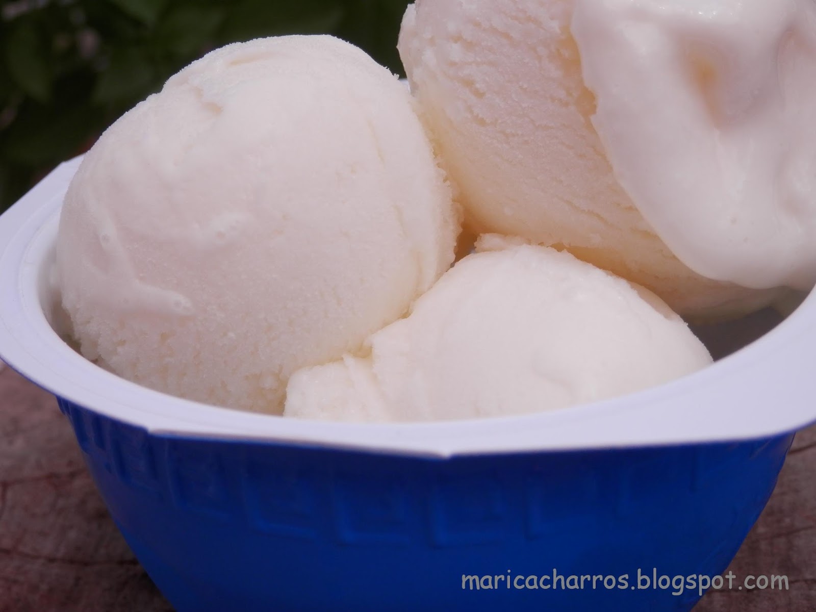 Helado de yogourt griego y azúcar invertido | Maricacharros