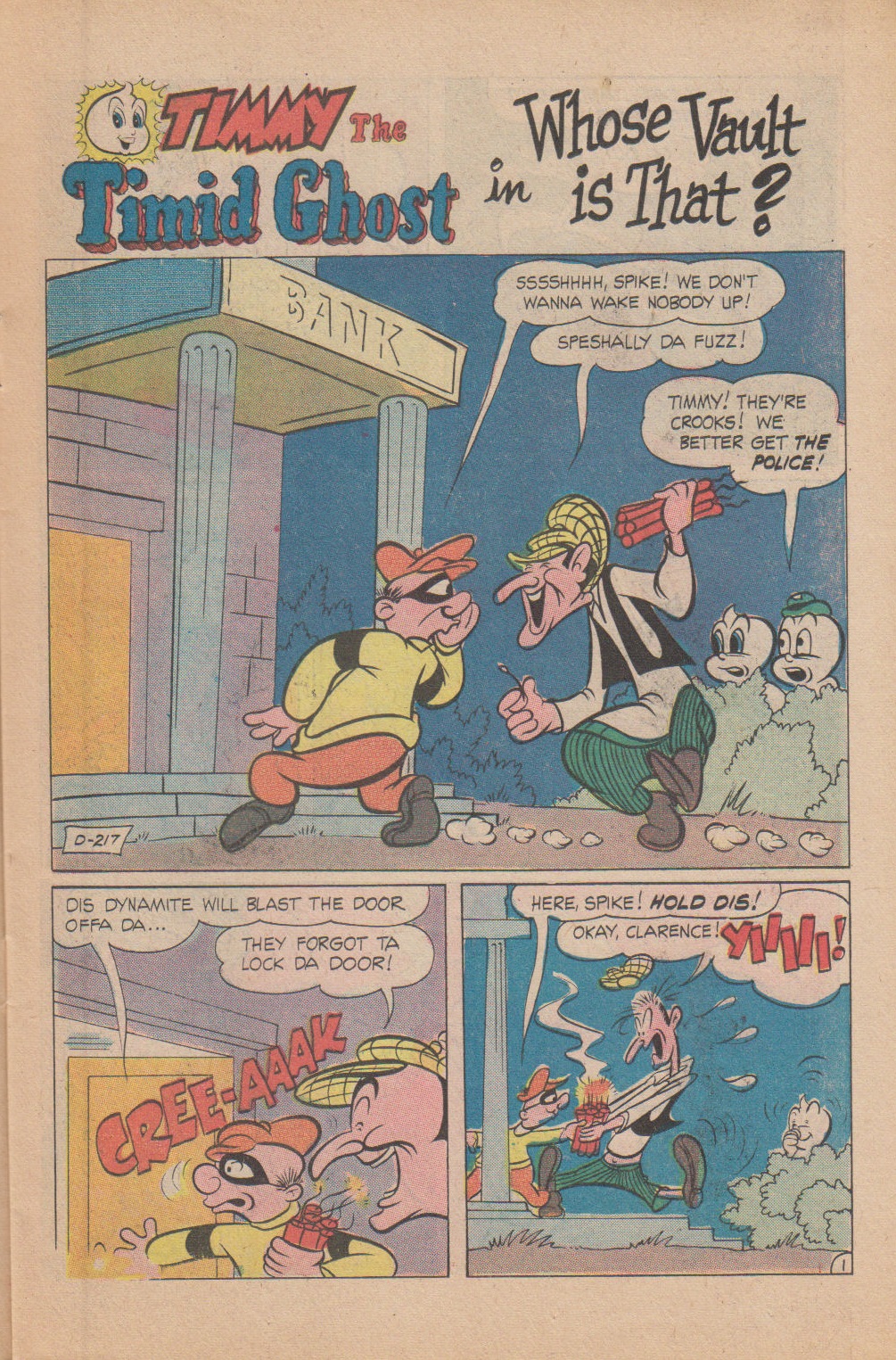 THE CHARLTON COMICS READING LIBRARY: TIMMY THE TIMID GHOST (vol.2) #19 ...