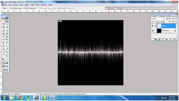 colorful wave effect using Photoshop: