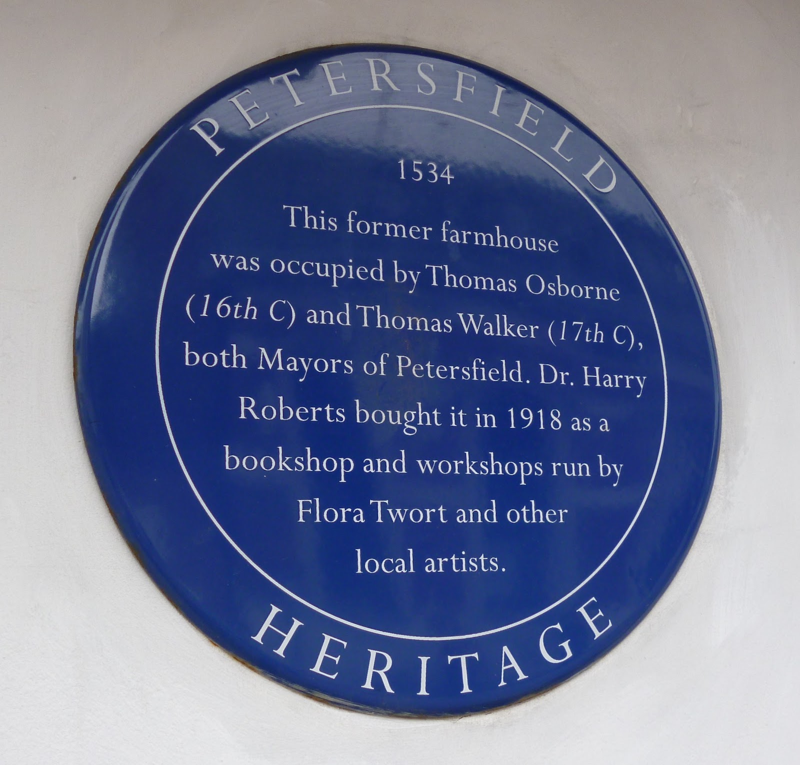 Dr Tony Shaw: Flora Twort in Petersfield, Hampshire: Petersfield Plaques #2